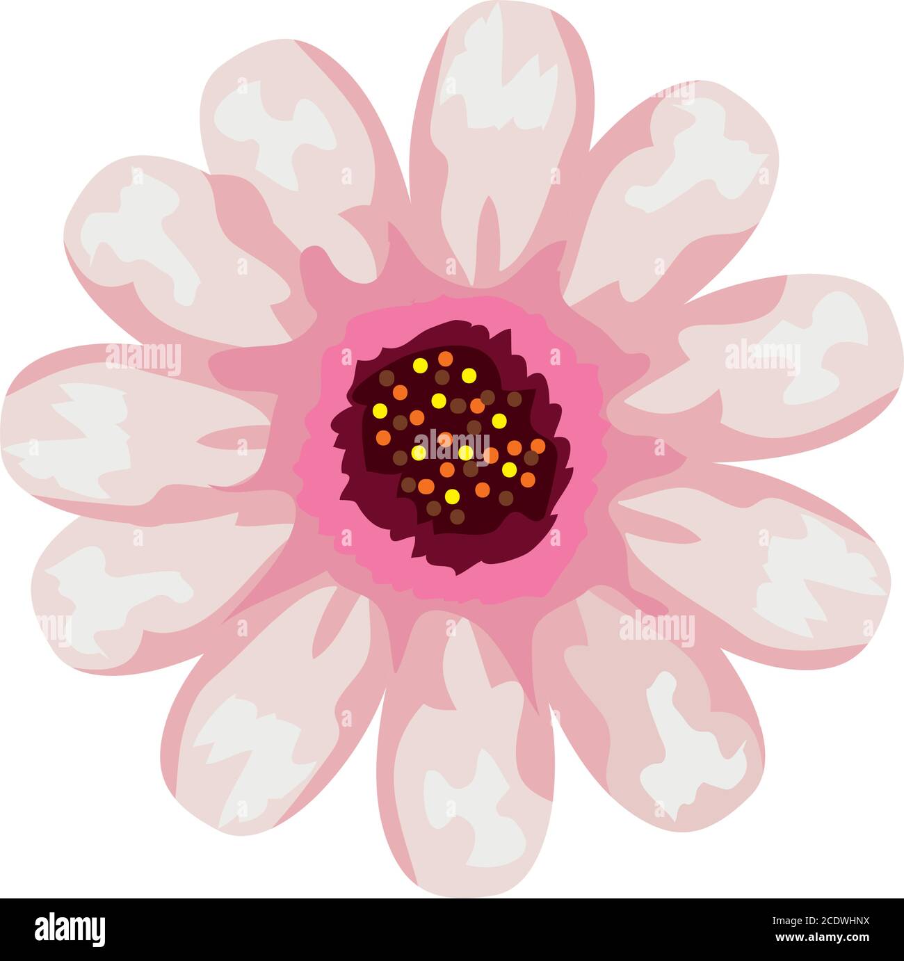pink flower drawing vector design Stock Vector Image & Art - Alamy