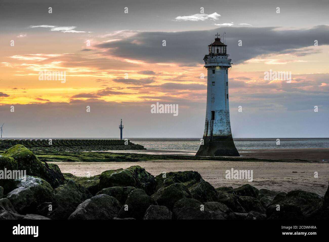 Perch Rock Lighthouse is a decommissioned lighthouse at New Brighton ...