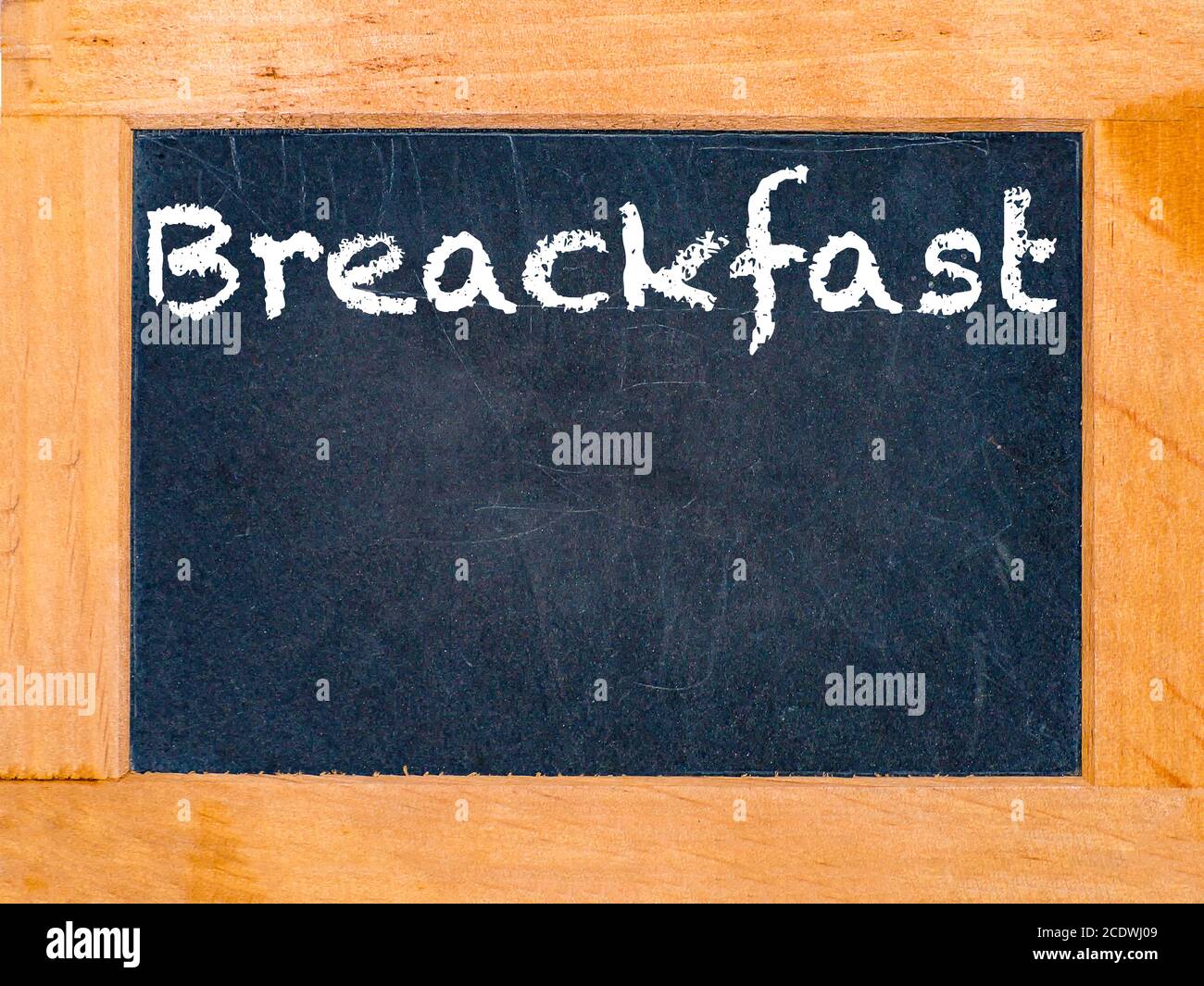 Breakfast Chalk Board Stock Photo - Alamy