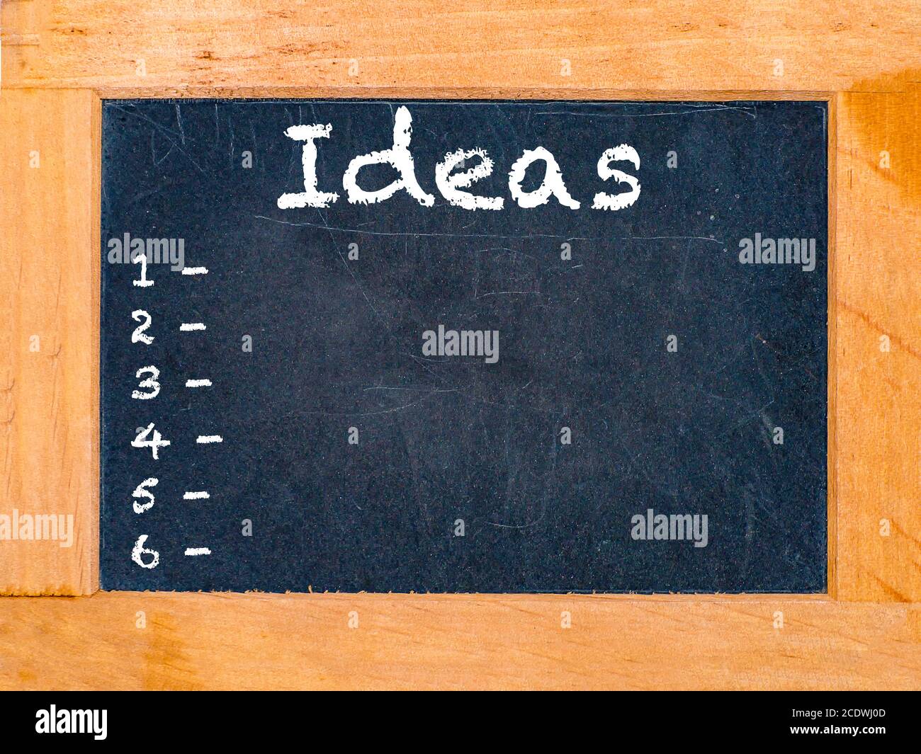 Ideas chalk board Stock Photo - Alamy