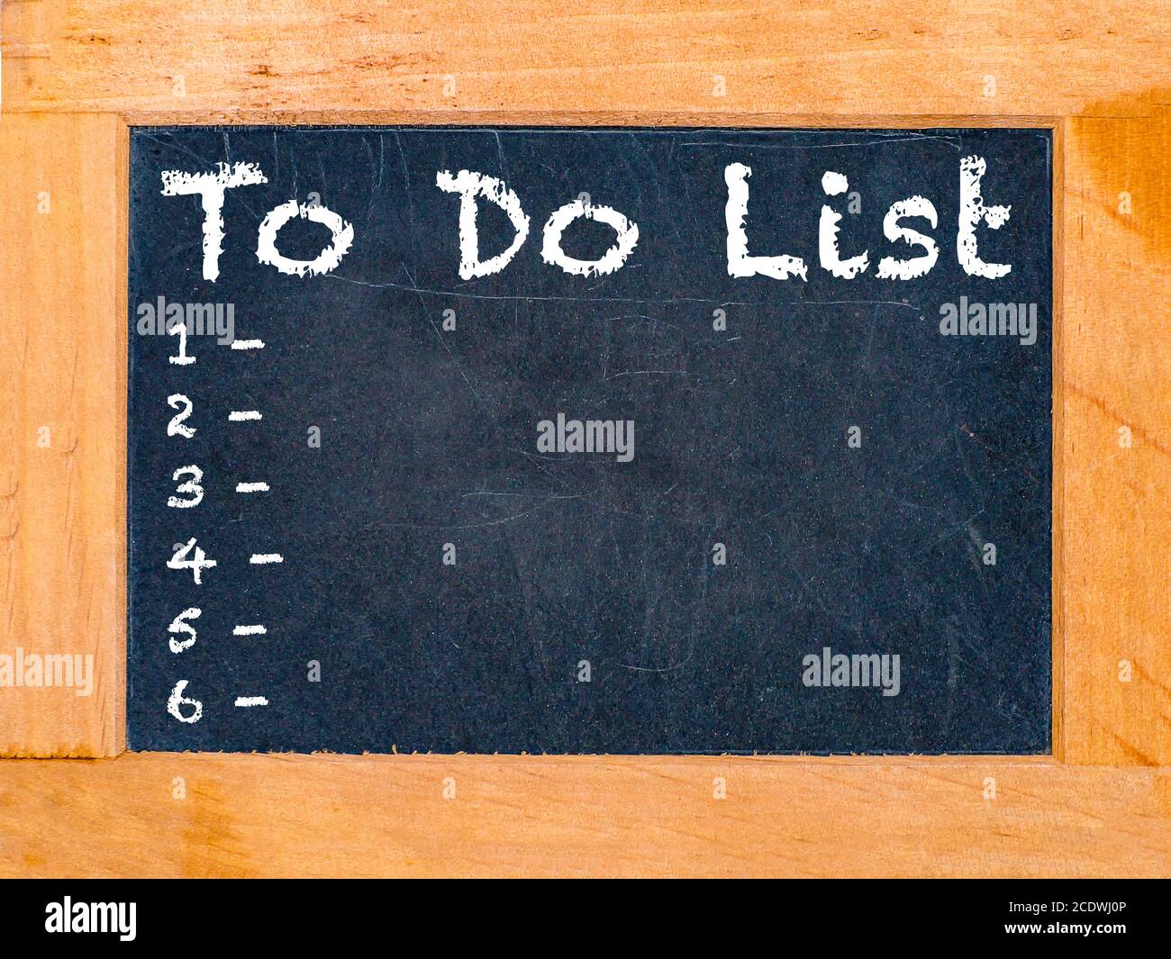 To Do List chalk board Stock Photo - Alamy
