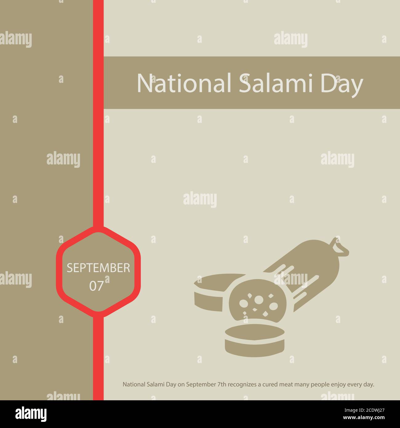 Salami Vector Vectors High Resolution Stock Photography and Images - Alamy