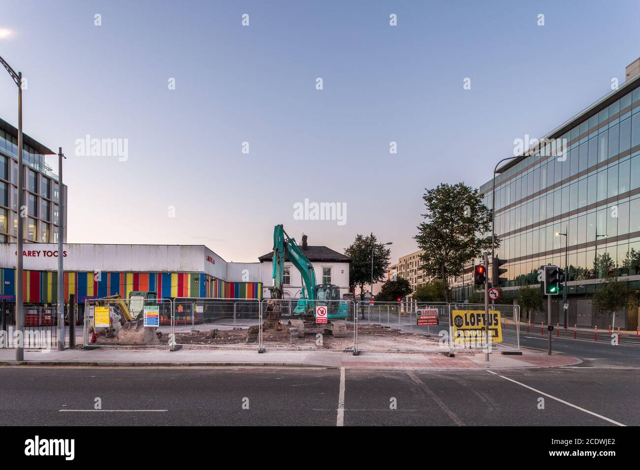 Cork City, Cork, Ireland. 30th August, 2020. The leveled site of the ...