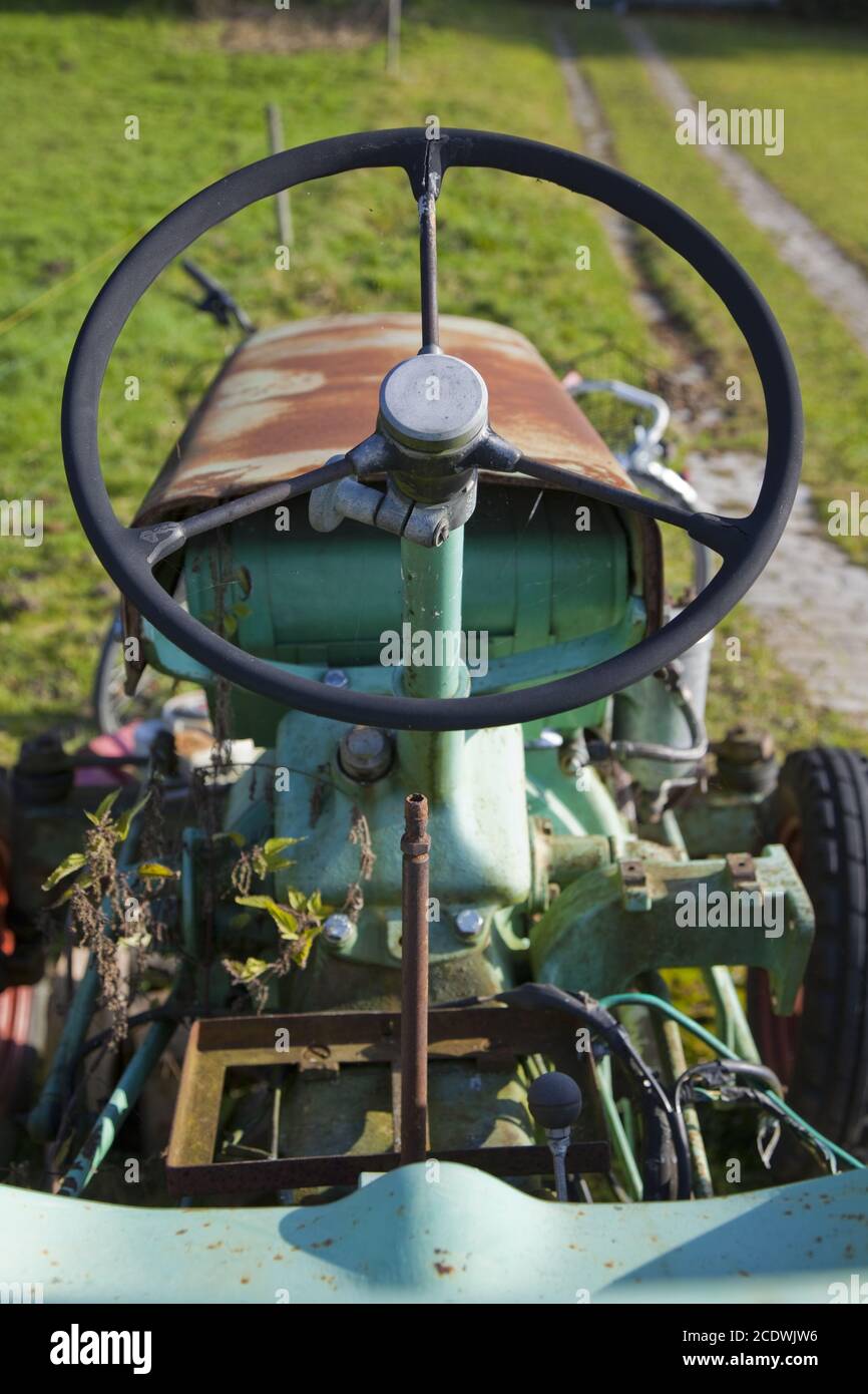 Old discarded tractor Stock Photo - Alamy