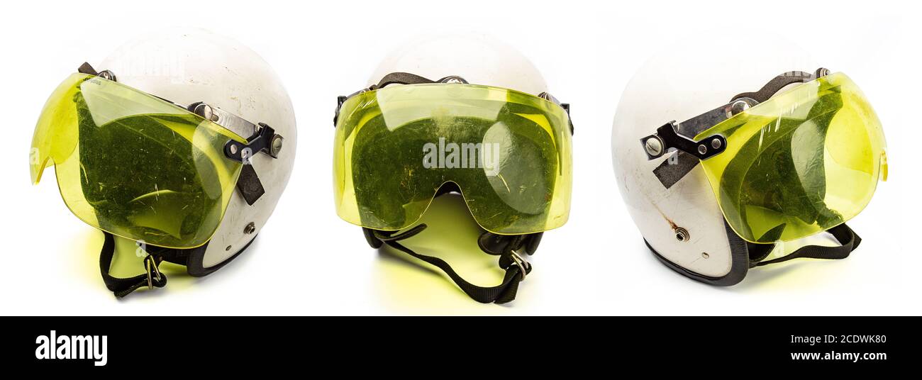 Vintage bike helmet Stock Photo - Alamy