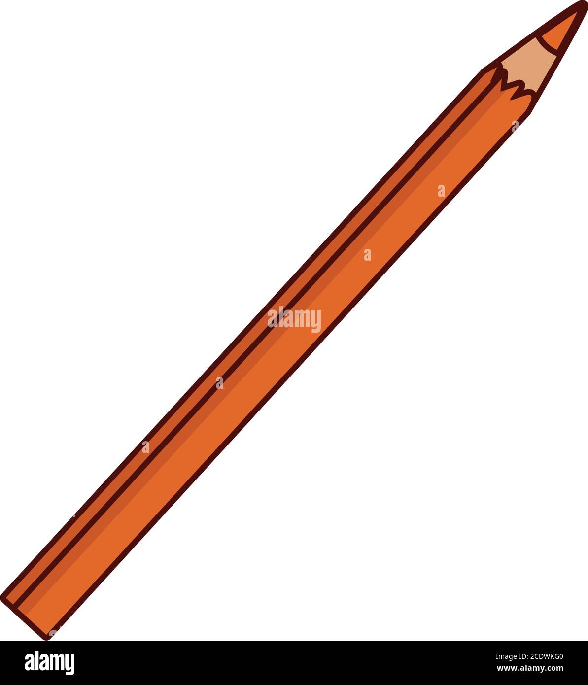 orange pencil design, Tool write office object instrument equipment ...