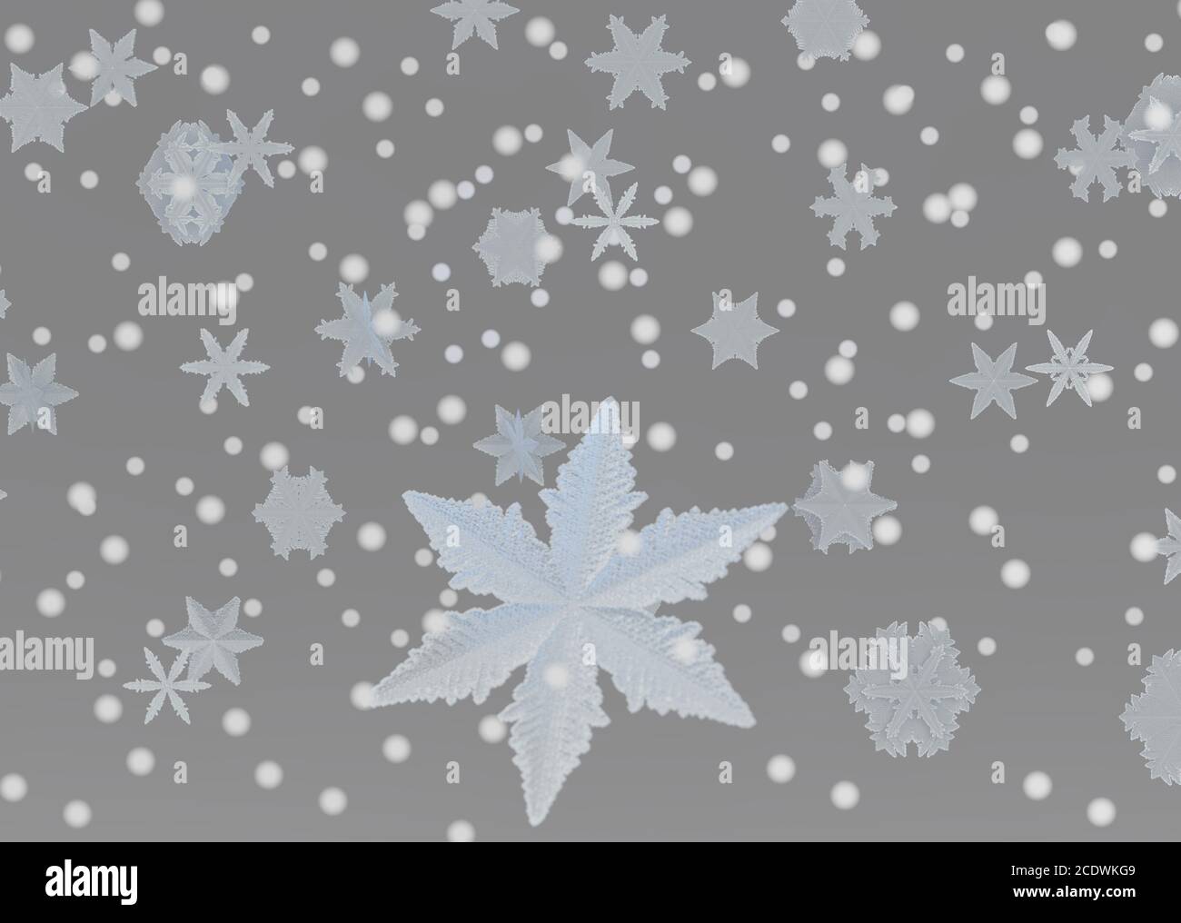 Christmas falling snow isolated background. Xmas snow flake pattern ...