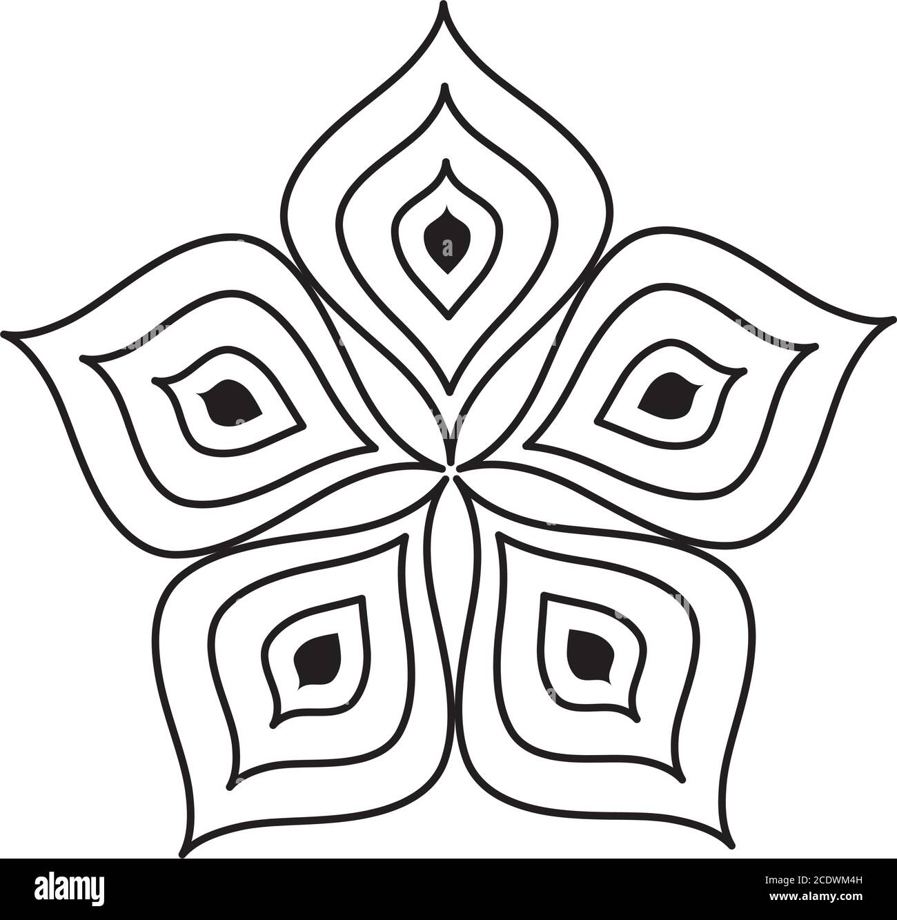 Lush plants line Stock Vector Images - Alamy