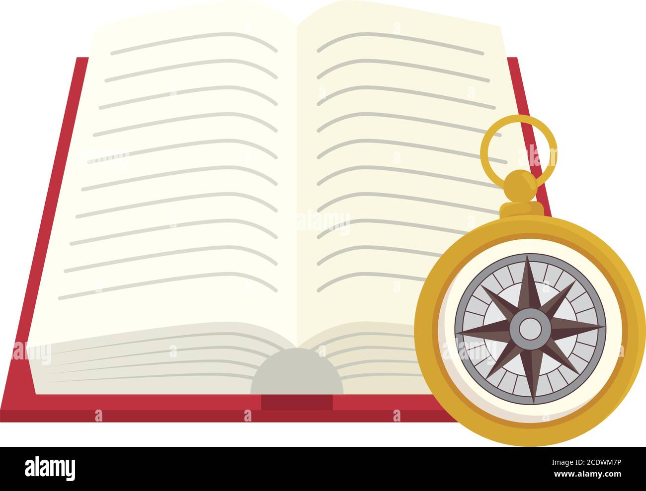 Open compass map Cut Out Stock Images & Pictures - Alamy