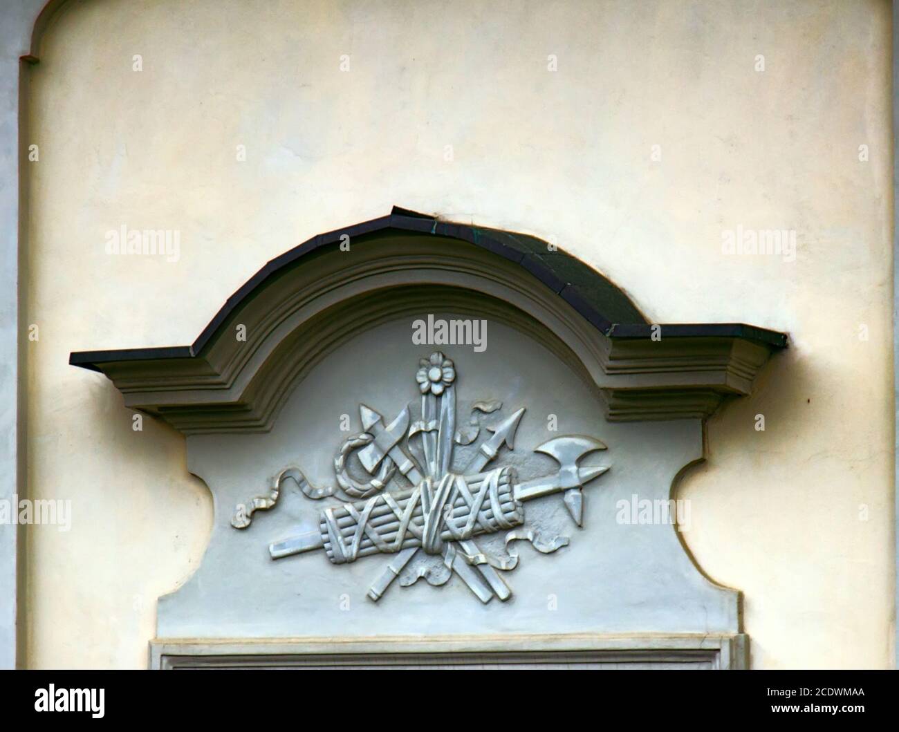 Ancient bas-reliefs on the Windows and walls of historical buildings ...