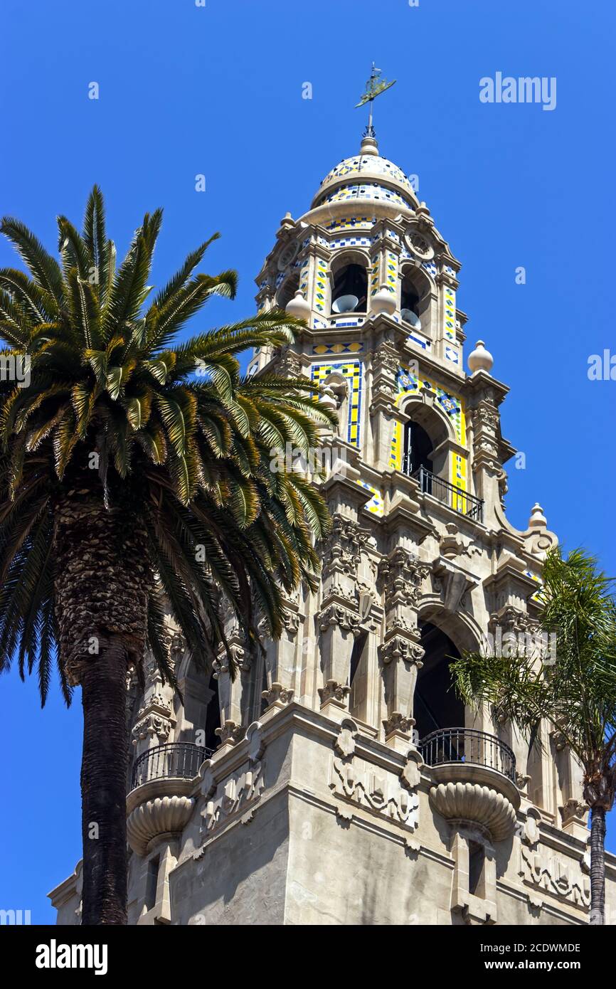 Tower Dome at Balboa Park Stock Photo - Alamy