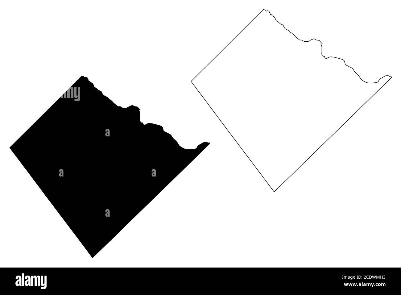 St. John (Barbados, Parishes of Barbados) map vector illustration, scribble sketch Parish of ...