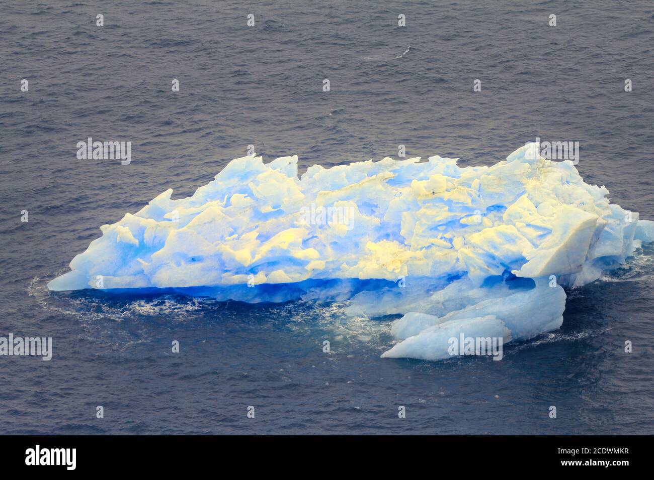 Blue Arctic icebergs because fresh water, Operatic style Stock Photo ...