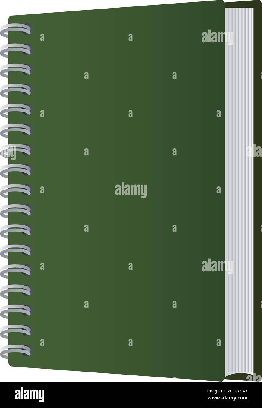 Mockup green notebook design of corporate identity template and ...