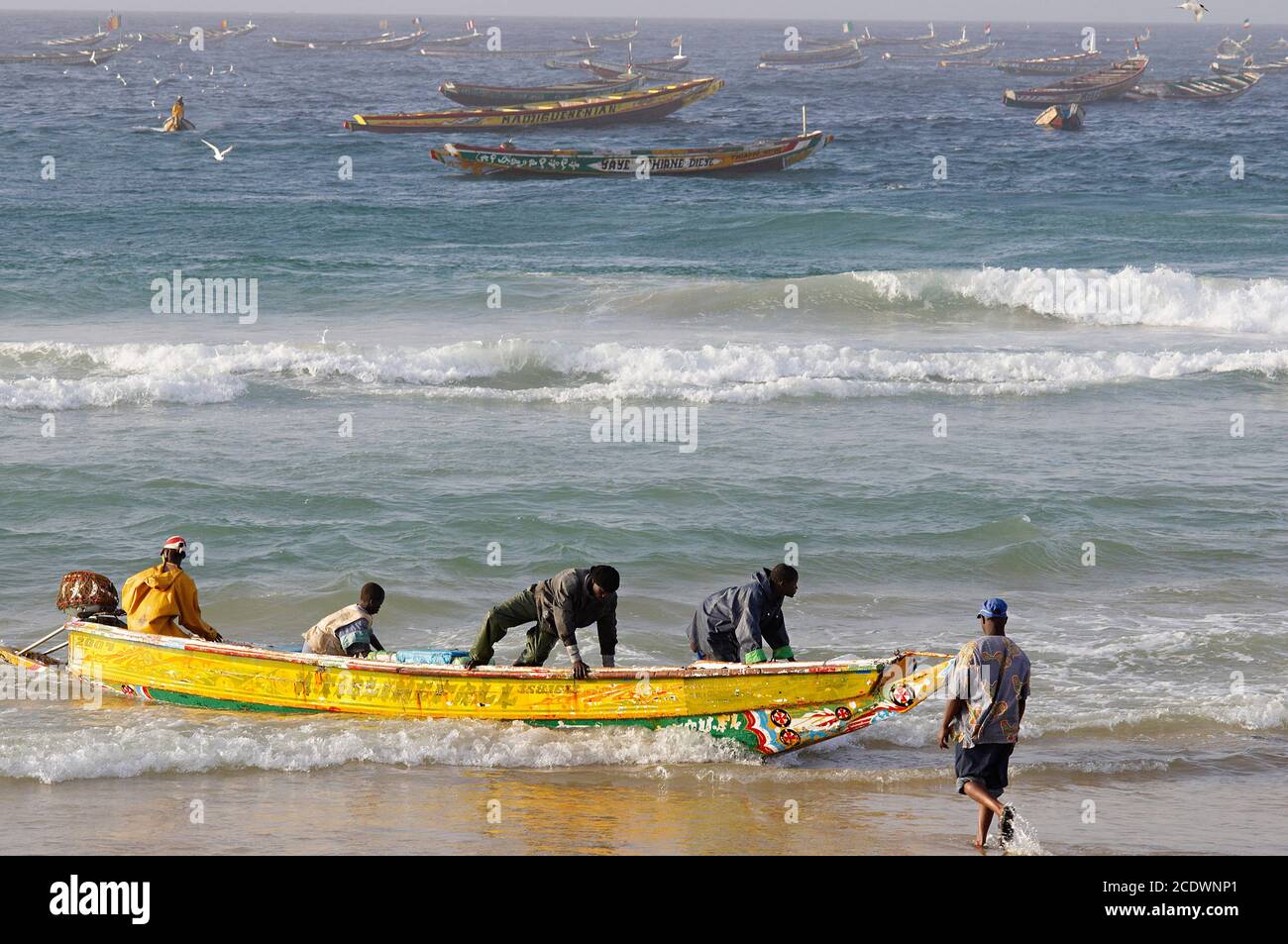 Senegal. Kayar fish harbour. Biggest fish harbour in Senegal Stock ...
