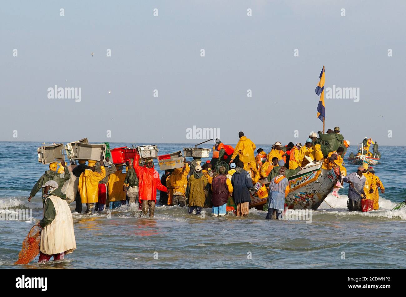 Senegal. Kayar fish harbour. Biggest fish harbour in Senegal Stock ...