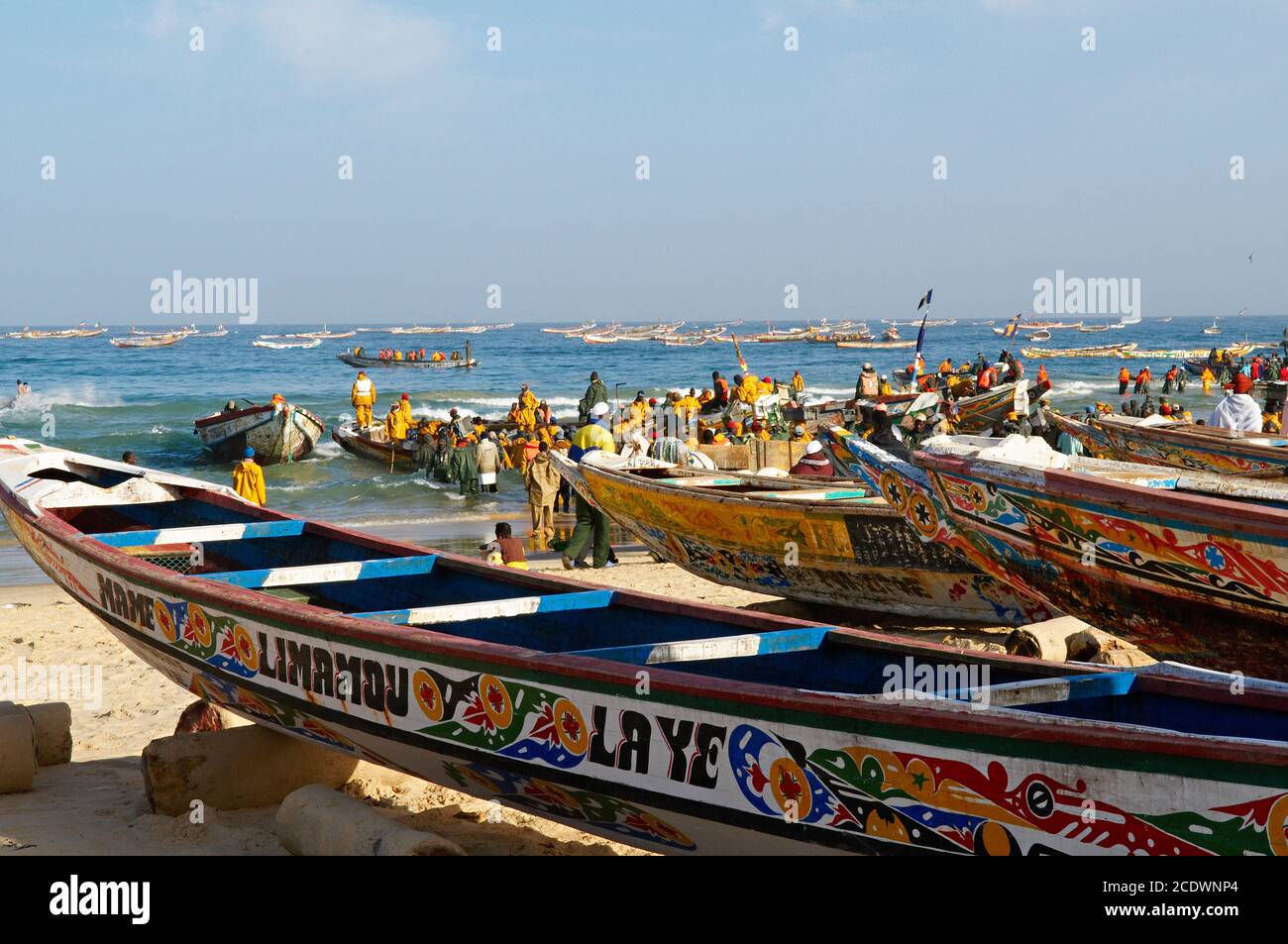 Senegal. Kayar fish harbour. Biggest fish harbour in Senegal Stock ...