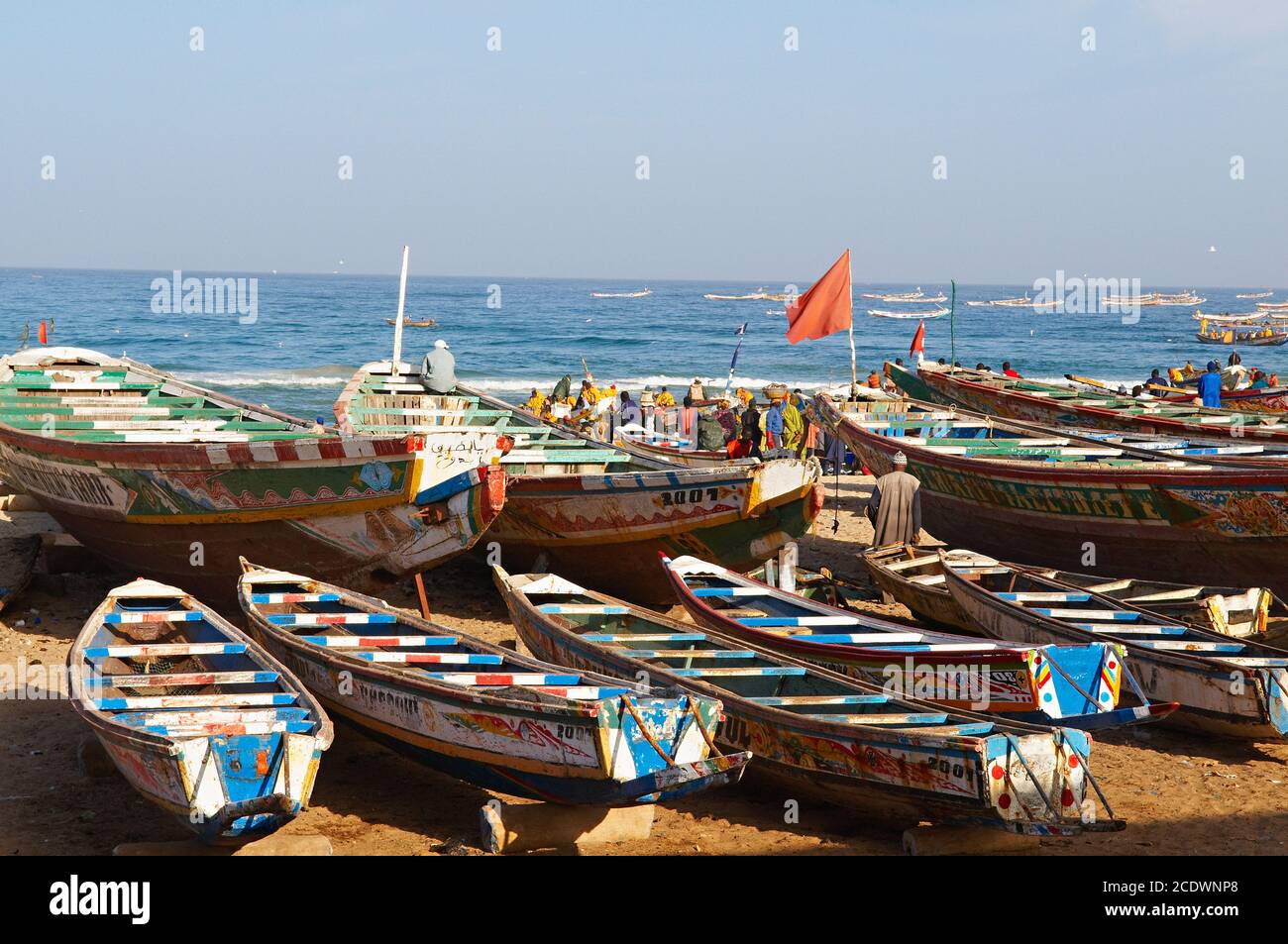 Senegal. Kayar fish harbour. Biggest fish harbour in Senegal Stock ...