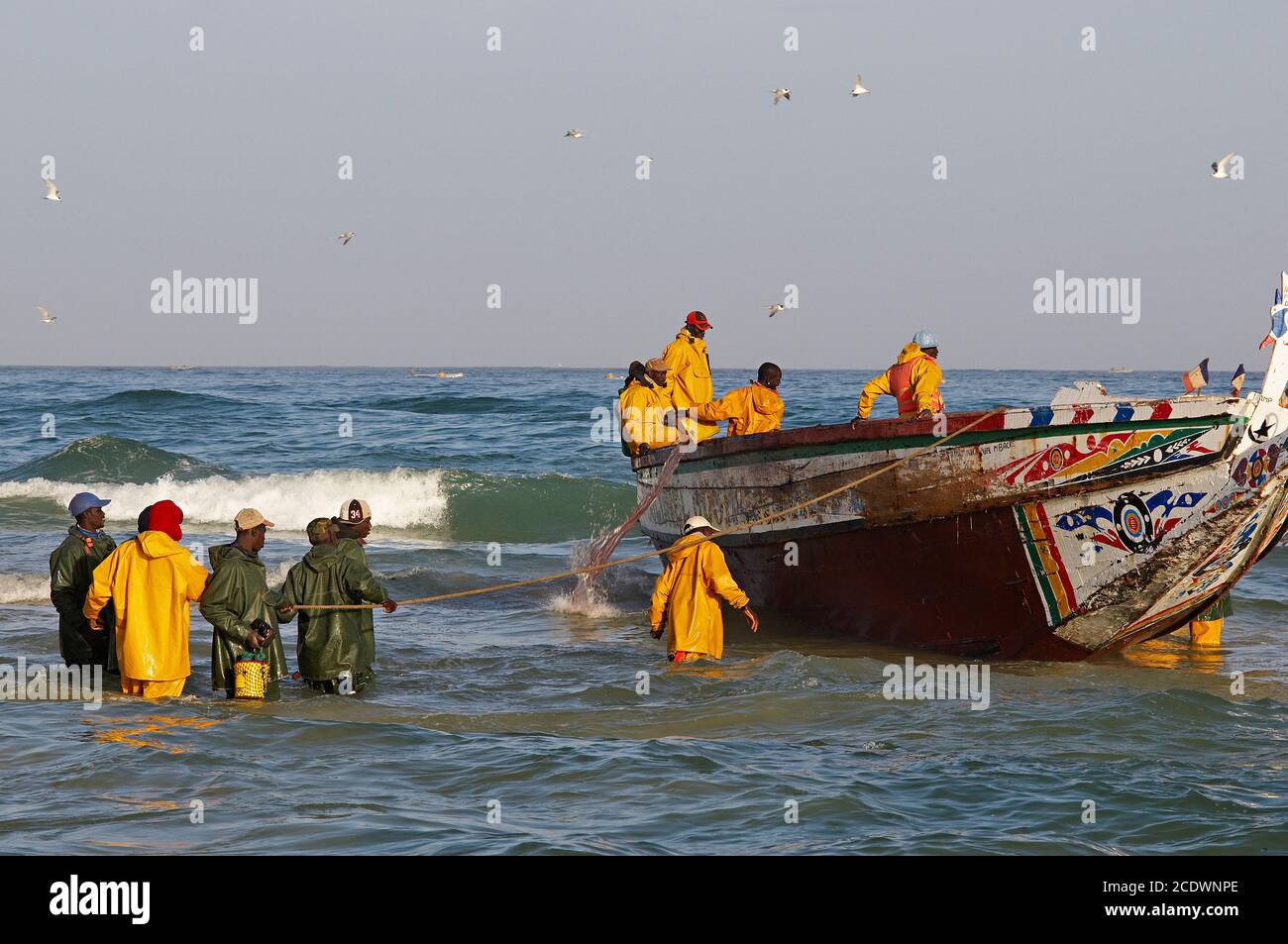 Senegal. Kayar fish harbour. Biggest fish harbour in Senegal Stock ...