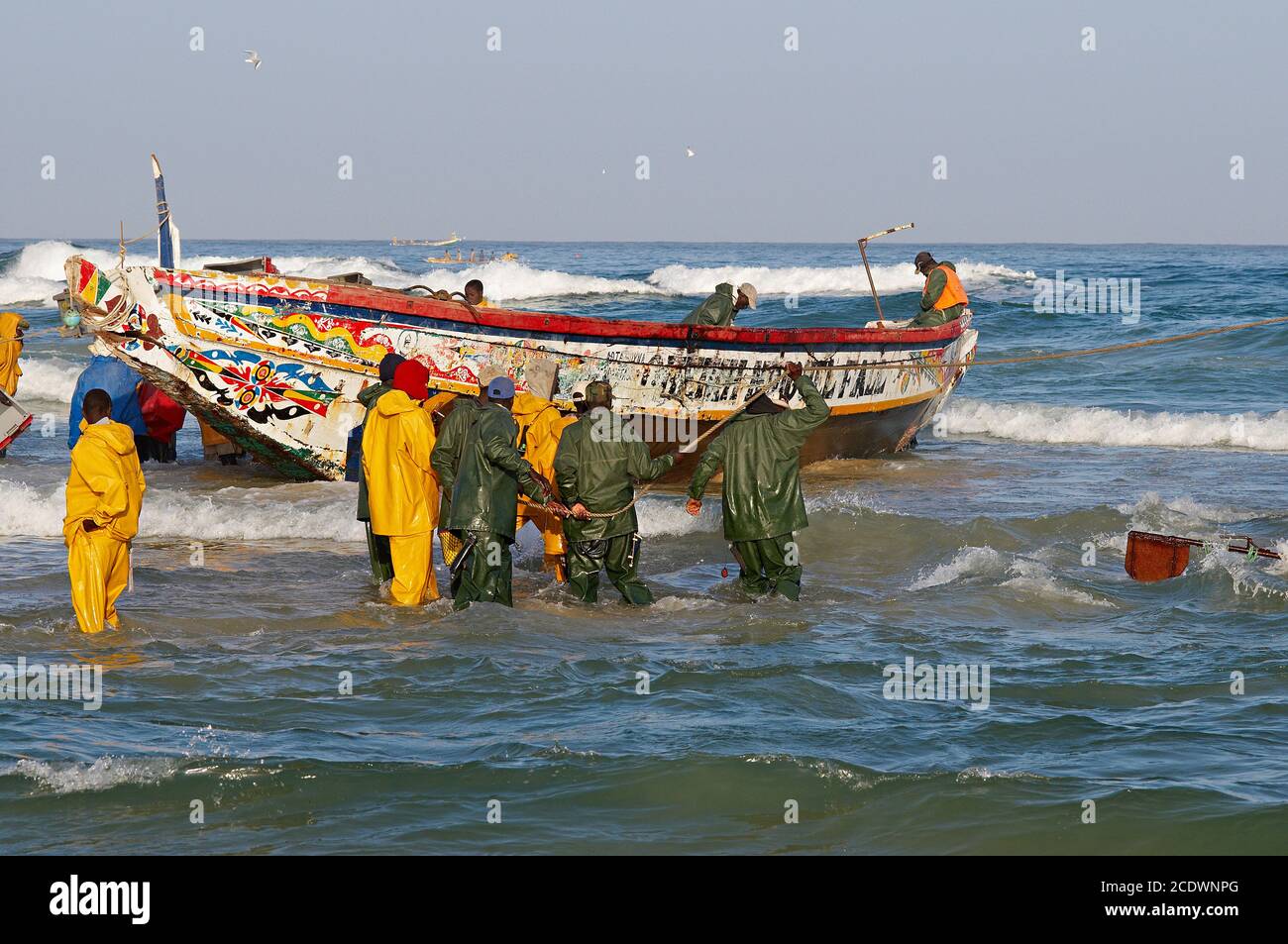 Senegal. Kayar fish harbour. Biggest fish harbour in Senegal Stock ...