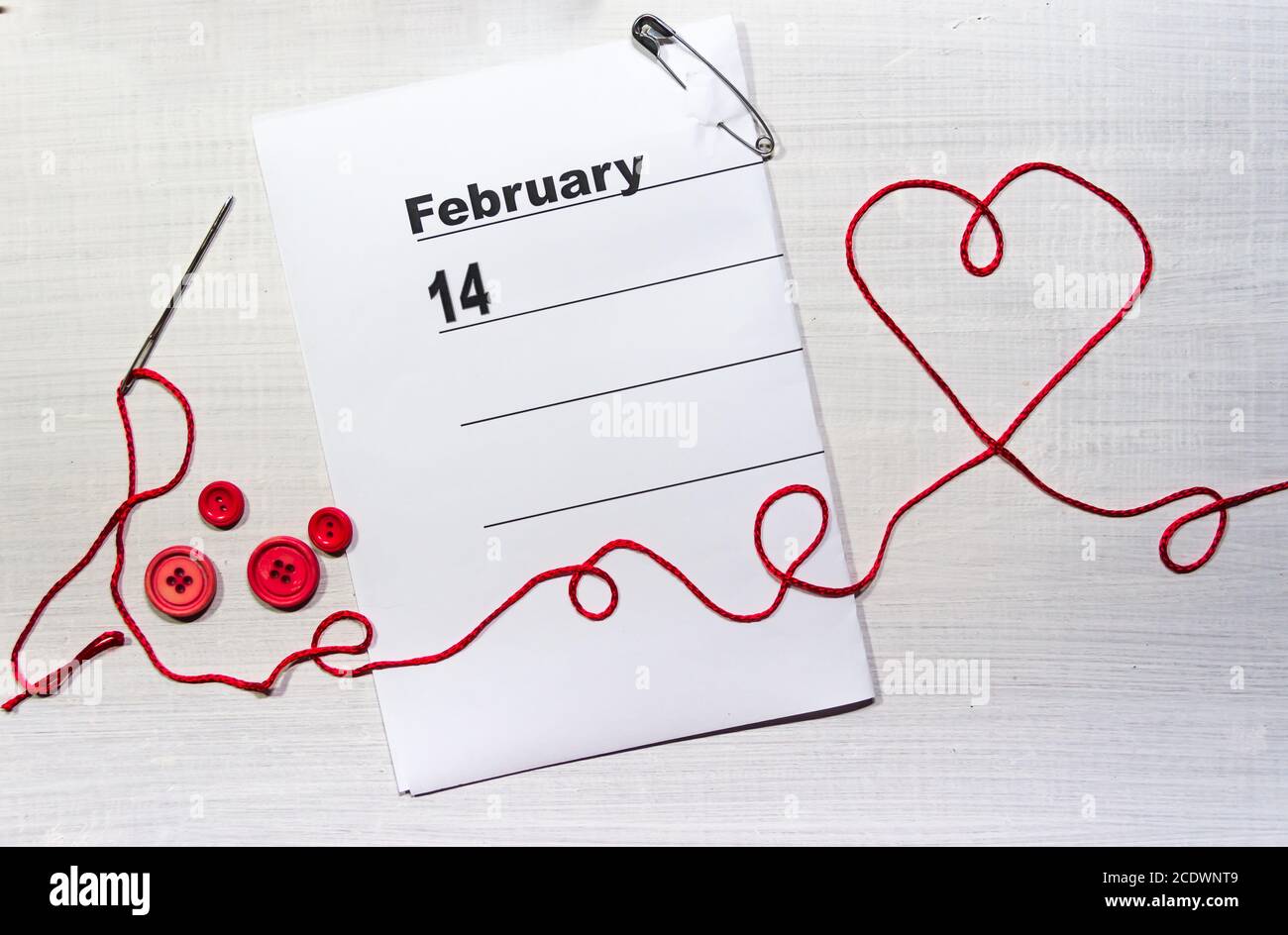 February calendar hi-res stock photography and images - Alamy