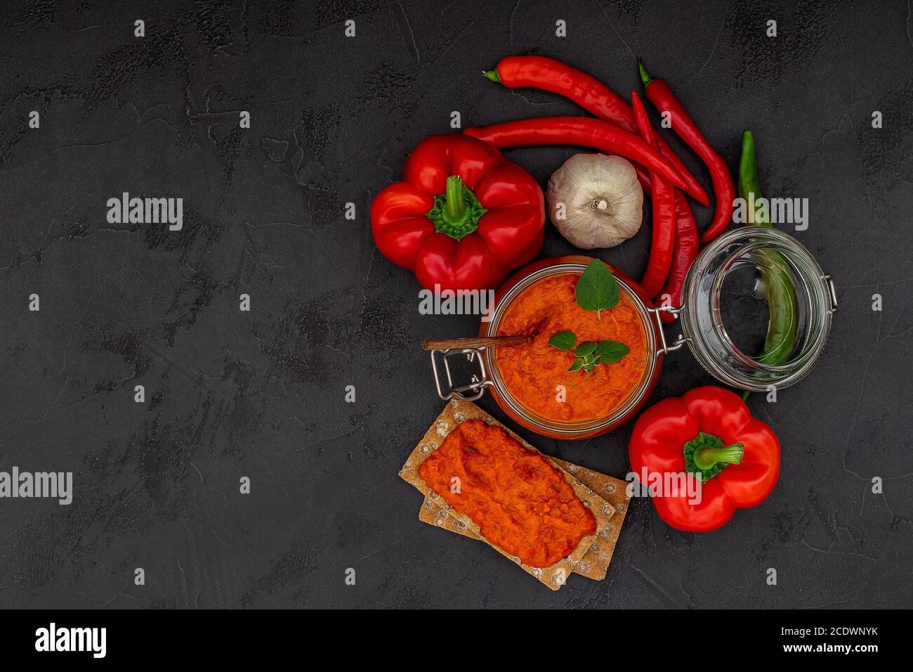 Traditional Balkan Ajvar or Aivar Stock Photo - Alamy