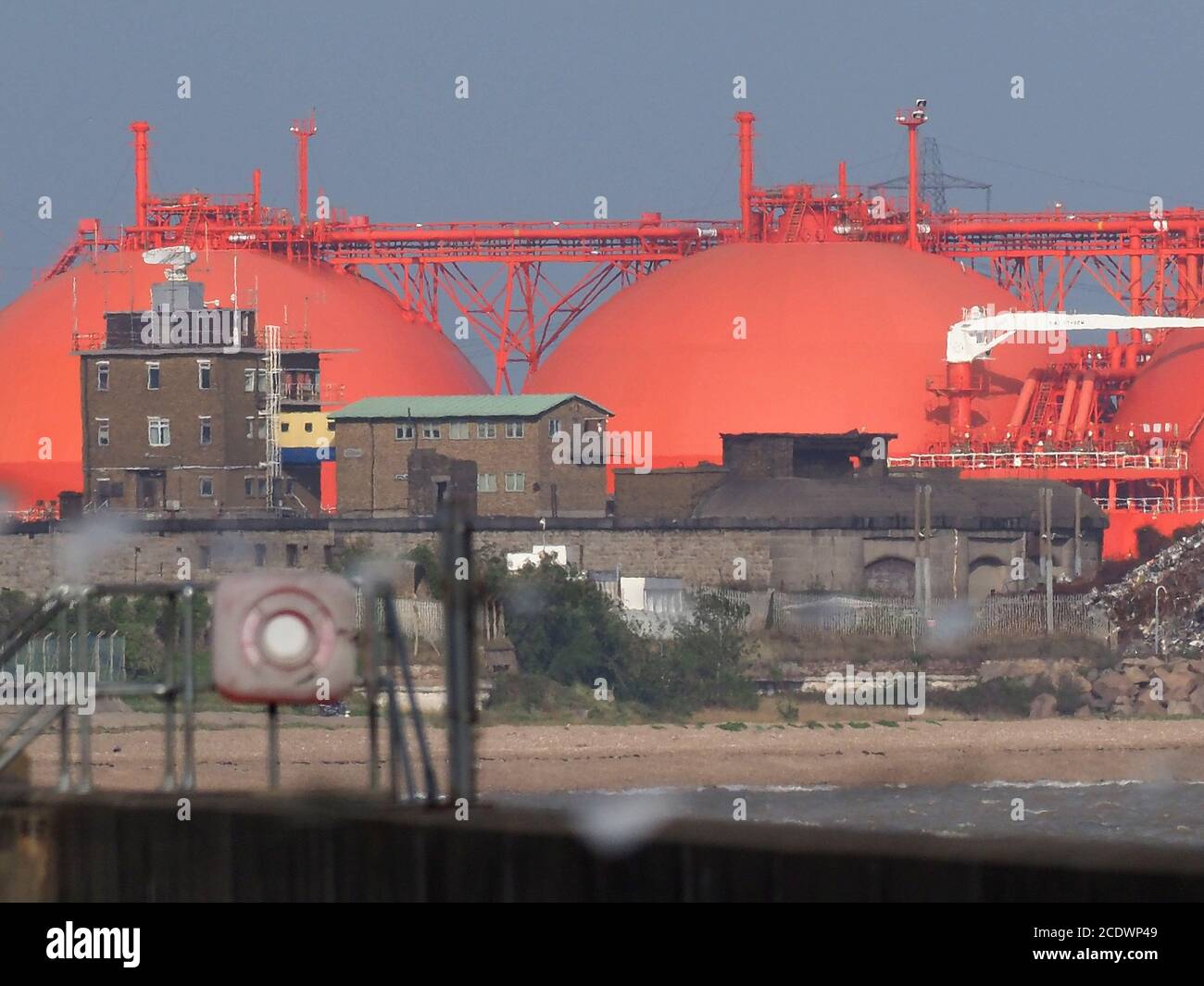 Sheerness, Kent, UK. 30th August, 2020. Huge LNG (liquified natural gas ...