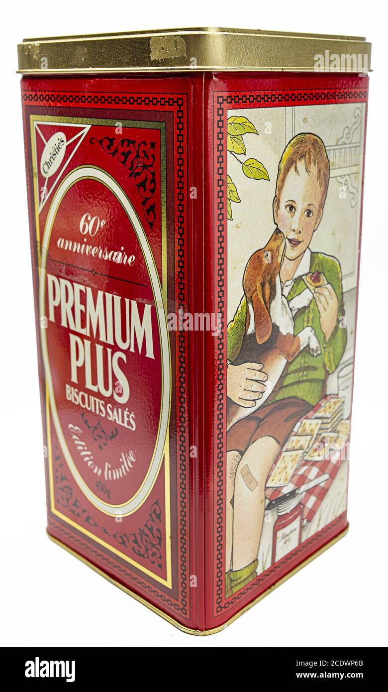 vintage box of cracker Stock Photo - Alamy