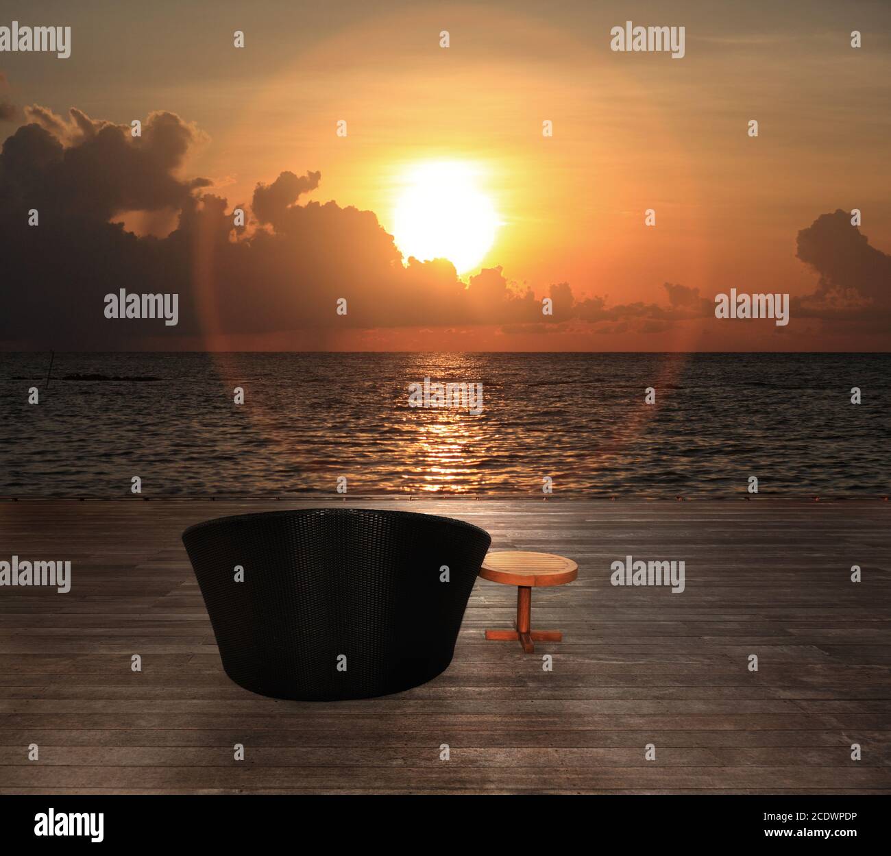 Abendstimmung auf den malediven malediven hi-res stock photography and ...