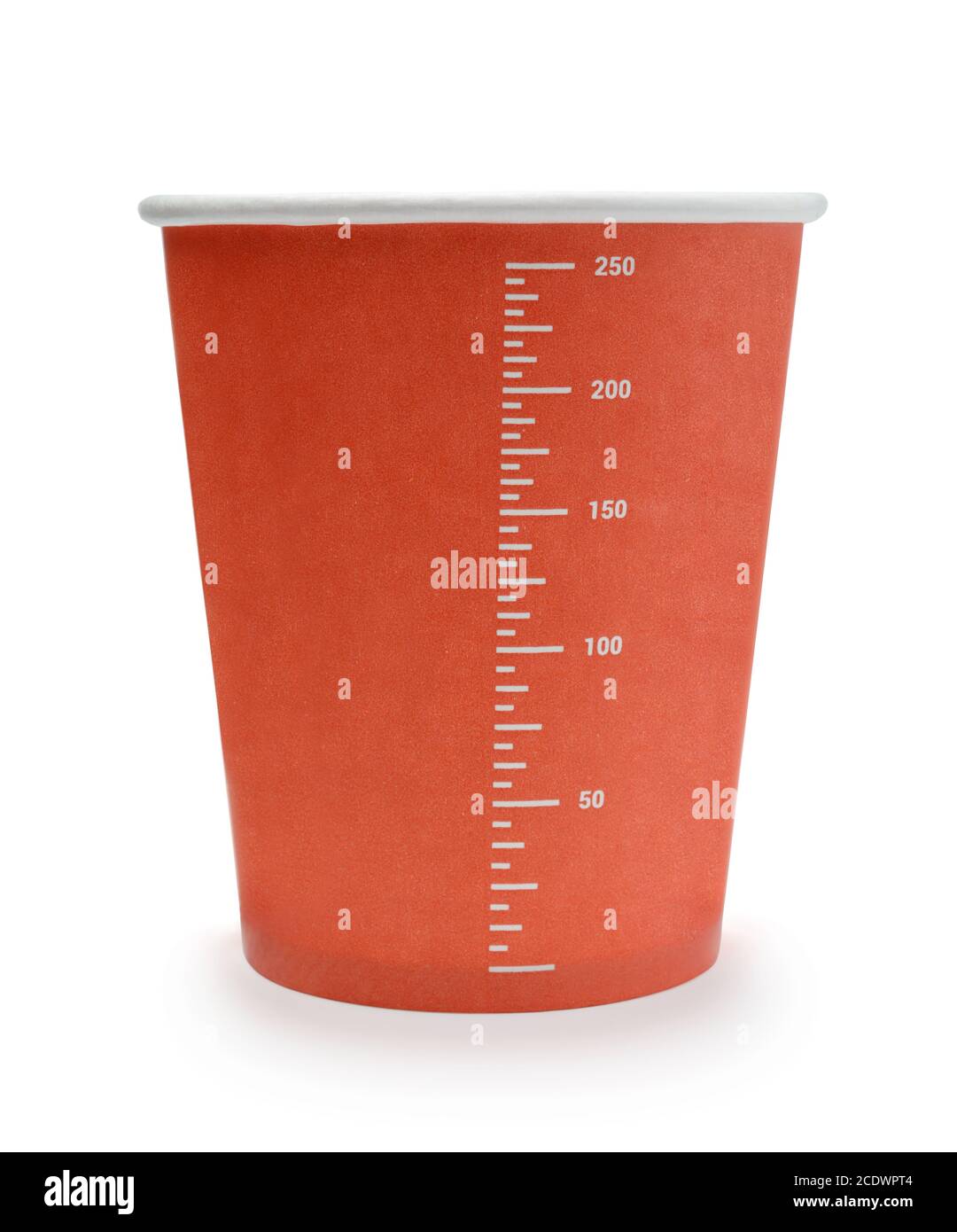 Disposable red paper cup isolated on white Stock Photo - Alamy
