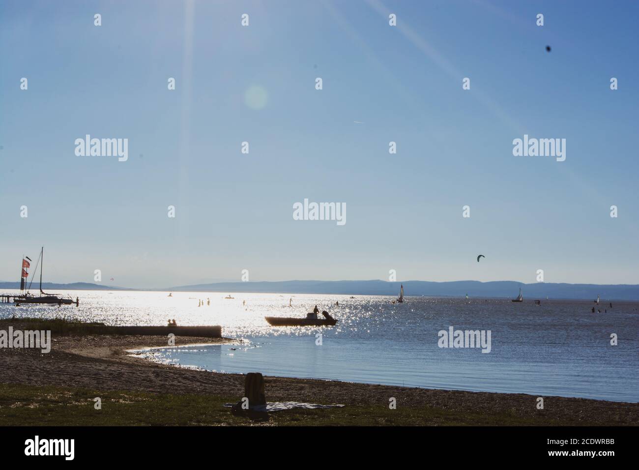 Podersdorf, Lake Neusiedel, Neusiedler See in Austria Stock Photo - Alamy