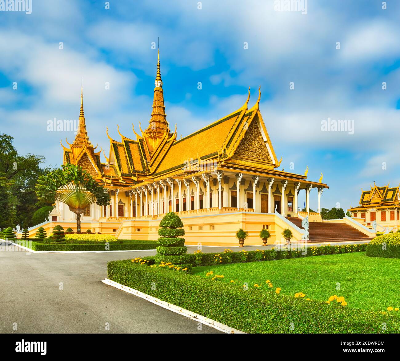 The Throne Hall Inside The Royal Palace In Phnom Penh Cambodia Stock
