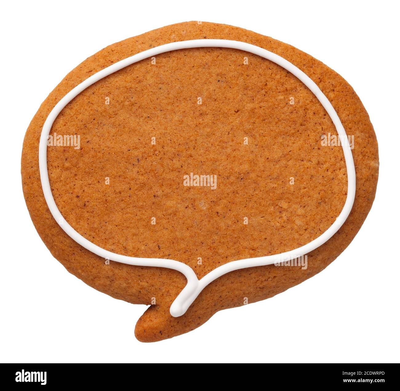 Gingerbread Speech Bubble Stock Photo - Alamy