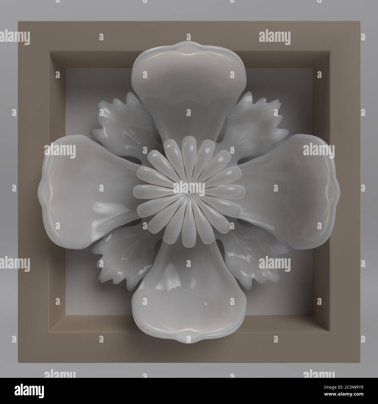 3d rose flower hi-res stock photography and images - Alamy