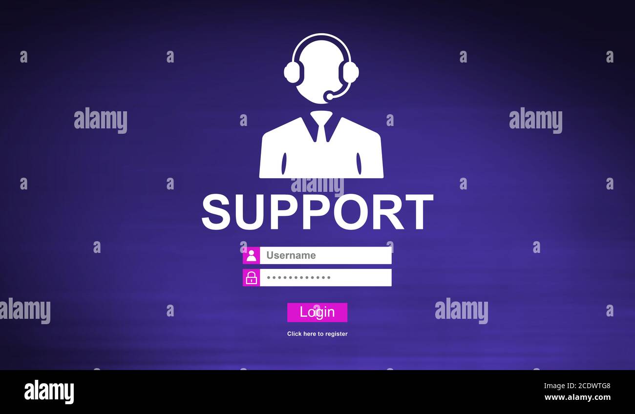 Illustration of a support concept Stock Photo - Alamy