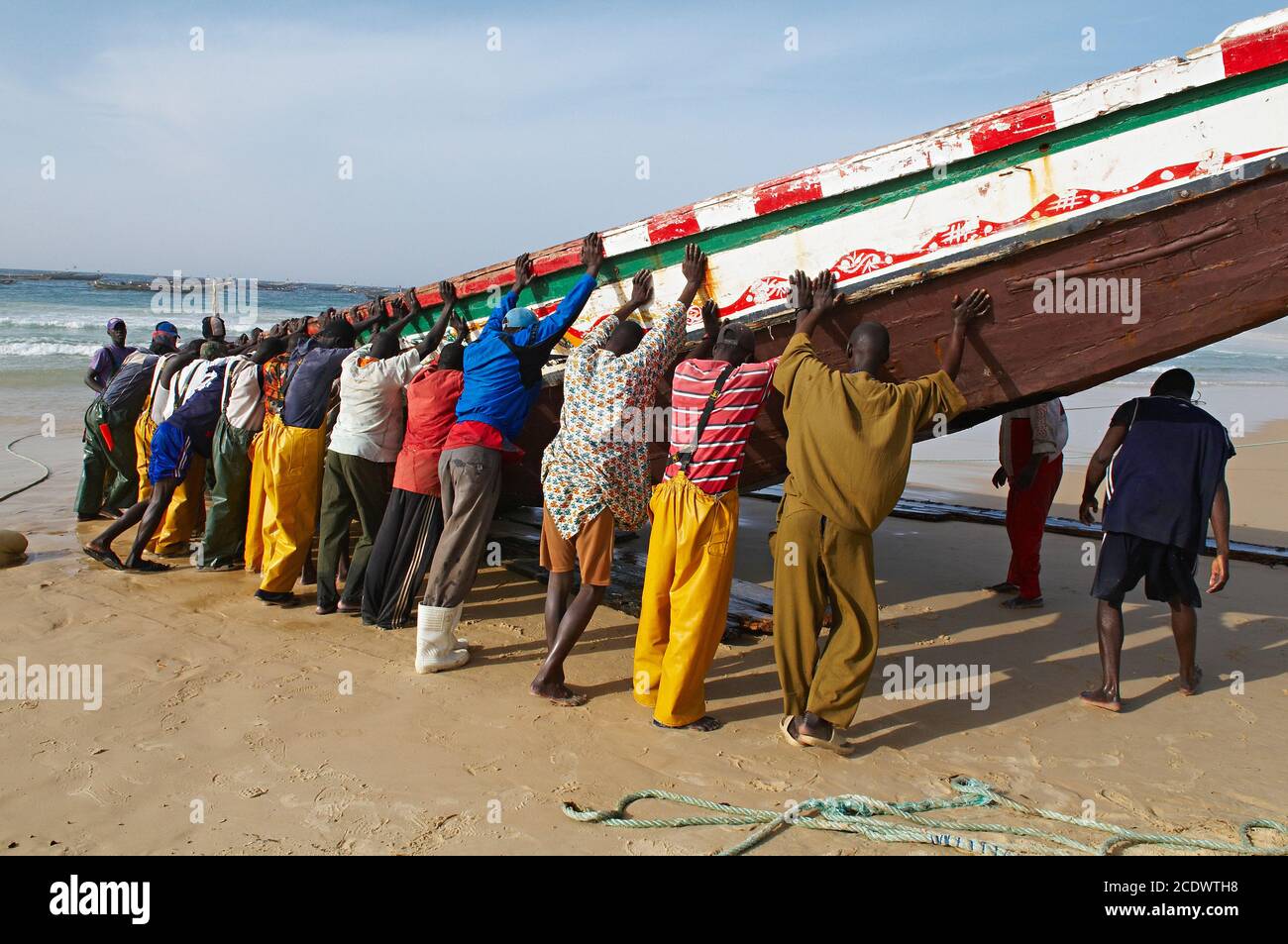 Senegal. Kayar fish harbour. Biggest fish harbour in Senegal Stock ...