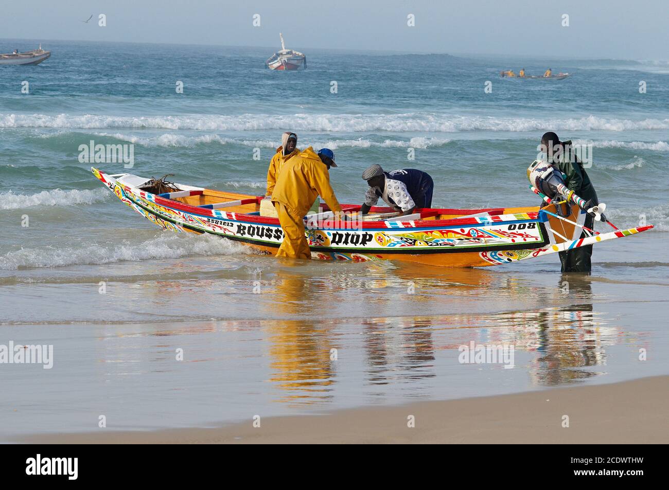 Senegal. Kayar fish harbour. Biggest fish harbour in Senegal Stock ...