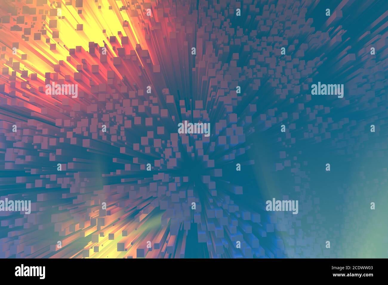 Wealth rich concept idea white city towers at sunset rays Abstract ...