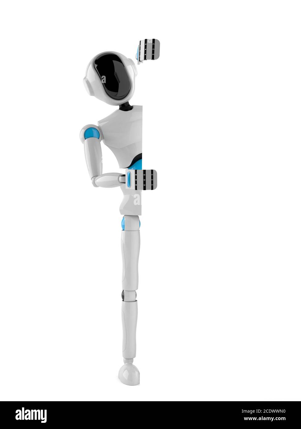 Android isolated on white background Stock Photo - Alamy