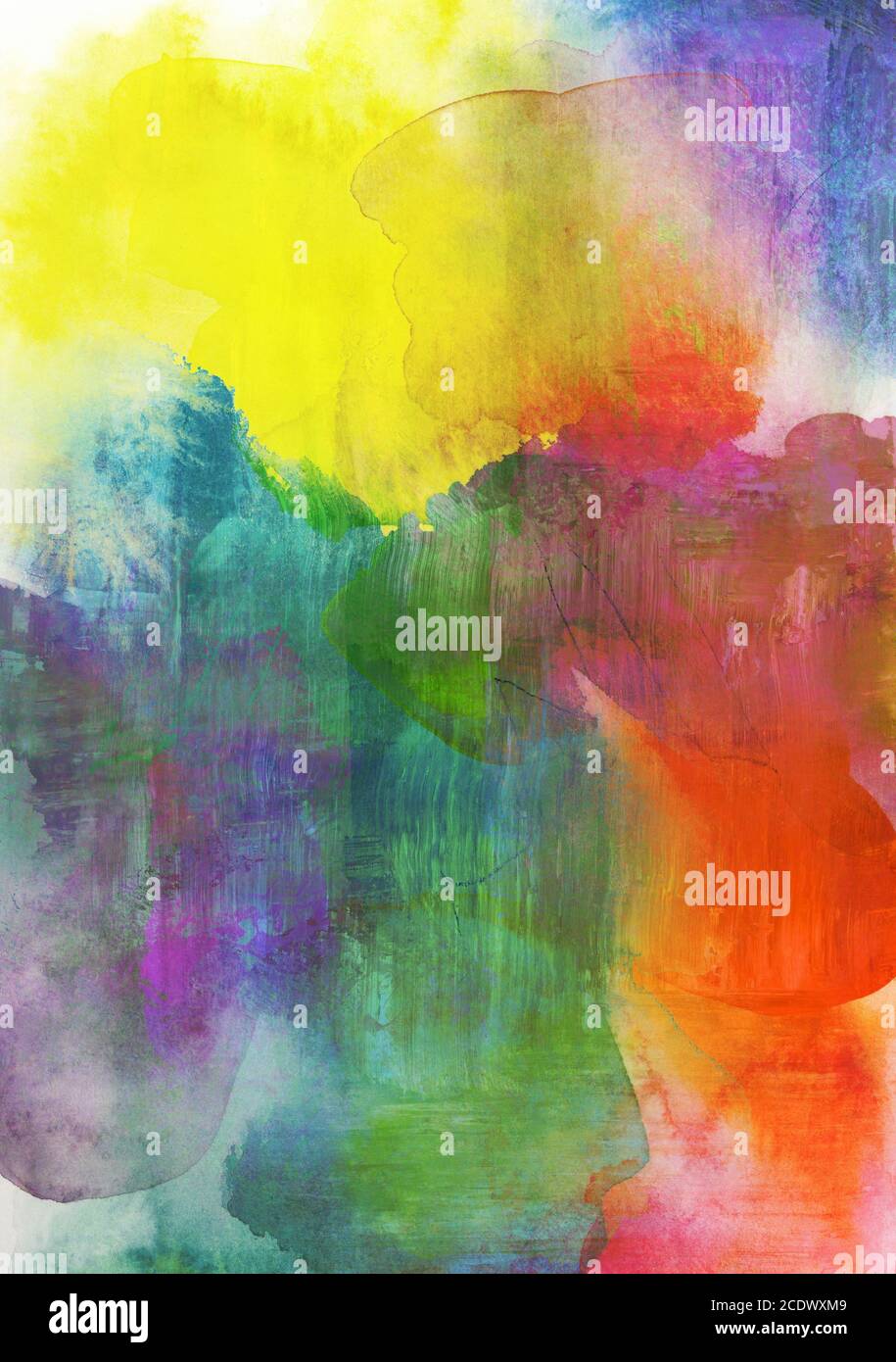 watercolor rainbow colors background concept Stock Photo - Alamy
