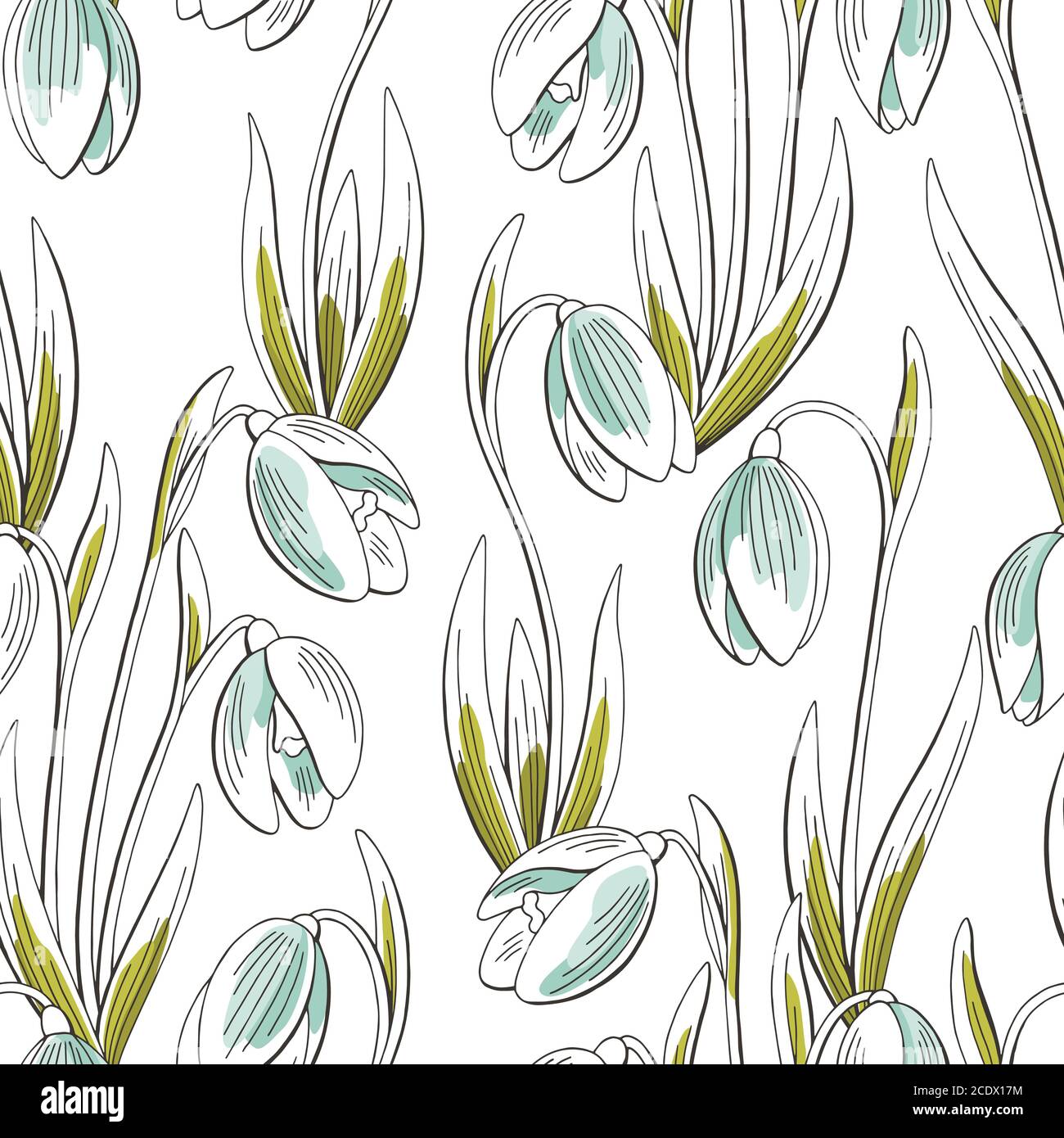 Snowdrop illustration Stock Vector Images - Alamy