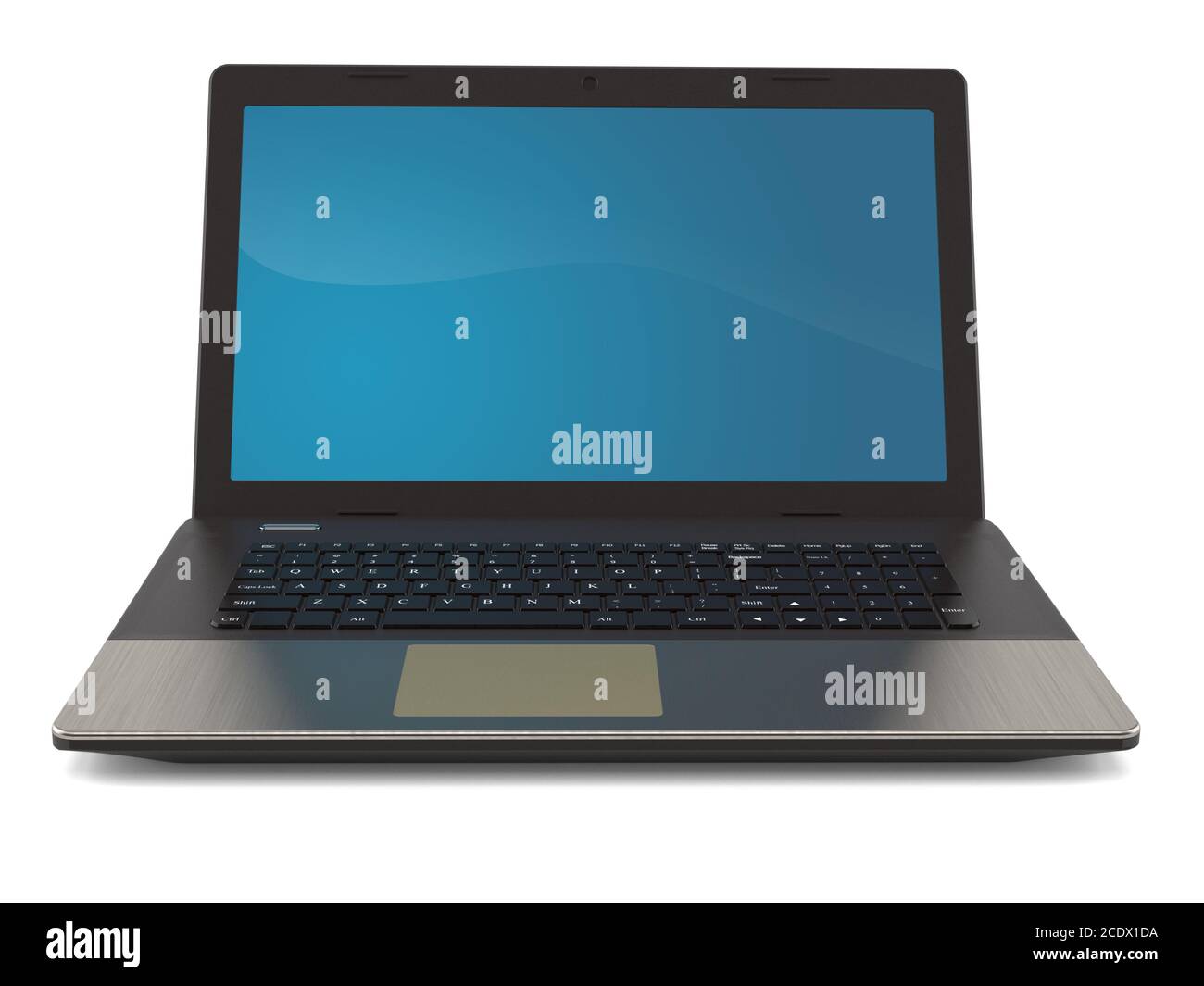 Laptop isolated on white background Stock Photo - Alamy