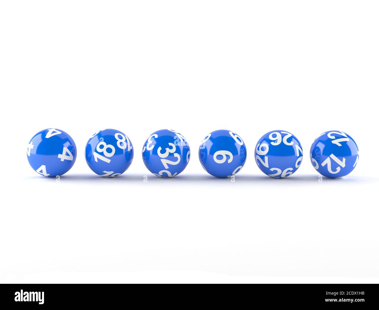 Lottery balls isolated on white background Stock Photo - Alamy