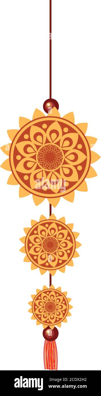 diwali amulet design, Indian culture and hinduism theme Vector ...