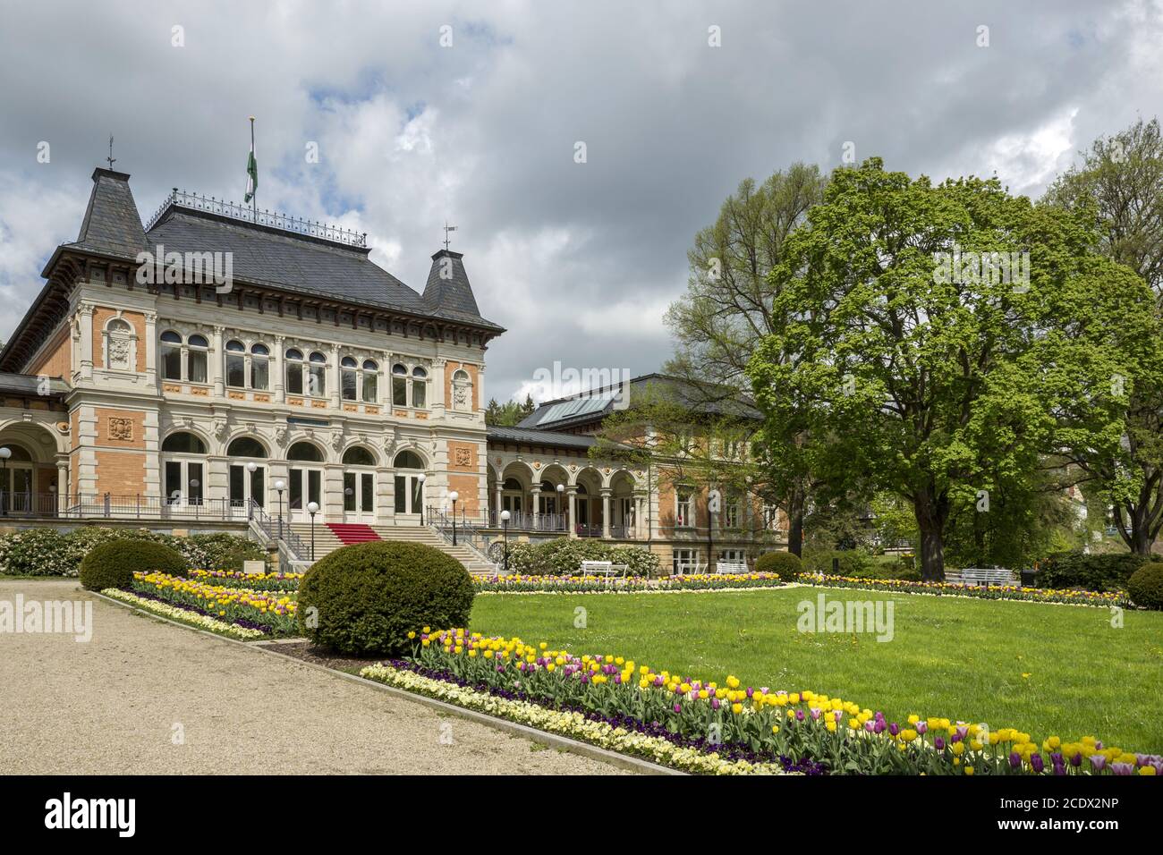 Royal Spa House in Bad Elster, Saxony, Vogtland, Germany, Europe Stock ...