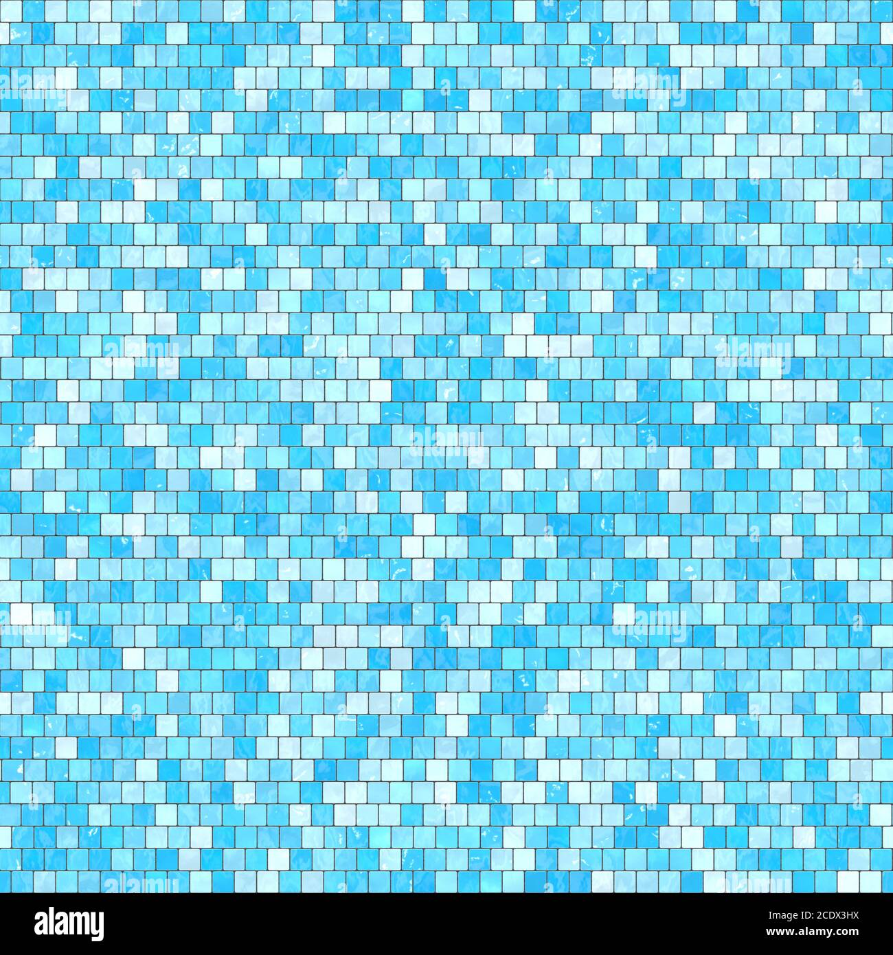 ceramic blue mosaic background seamless texture in swimming pool or ...