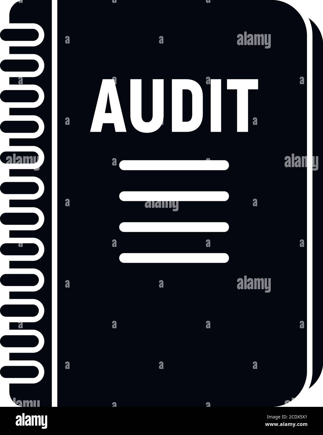 Audit notebook icon. Simple illustration of audit notebook vector icon ...