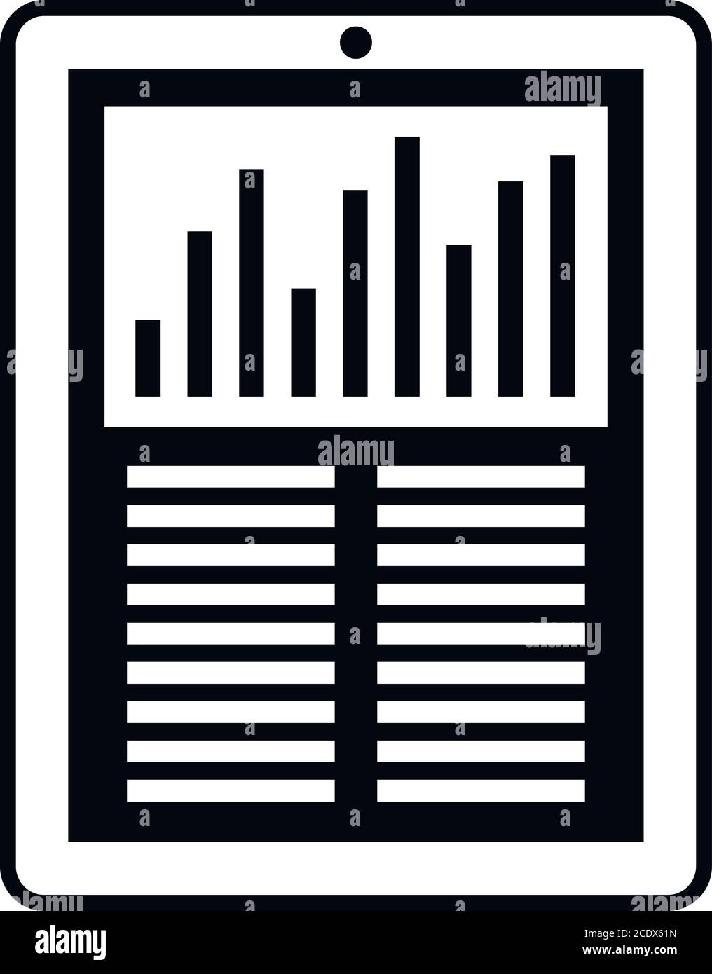 Tablet audit icon. Simple illustration of tablet audit vector icon for ...