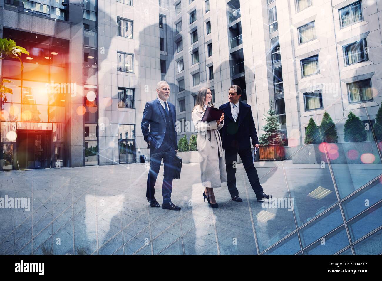 Woman walk talk office hi-res stock photography and images - Alamy