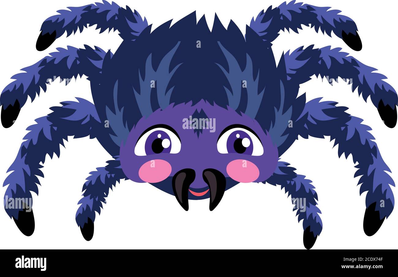 Smiling spider icon. Cartoon of smiling spider vector icon for web ...